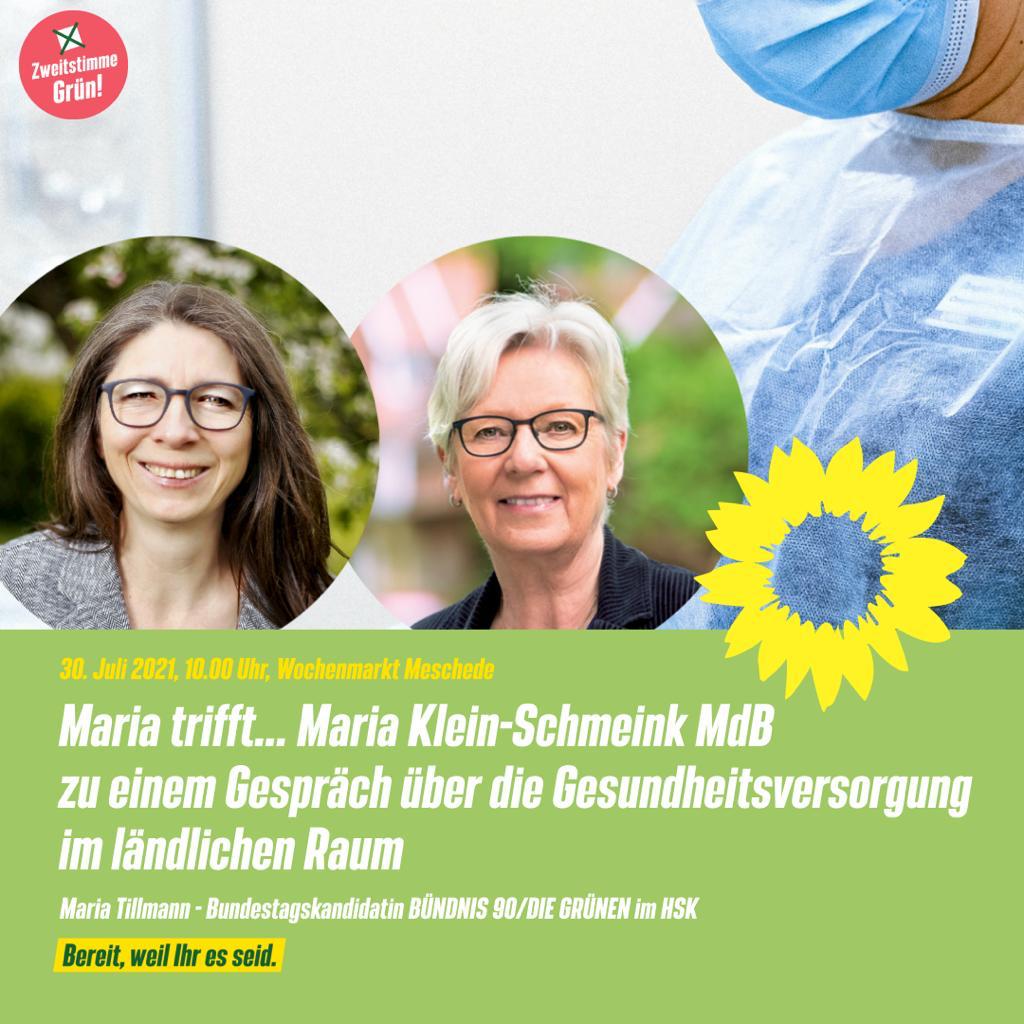 Maria trifft… Maria Klein-Schmeink, MdB aus Münster: Maria Tillmann aus ...